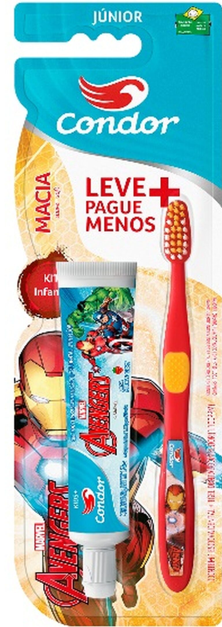 Condor amplia linha de higiene bucal infantil com o Gel Dental Avengers ...